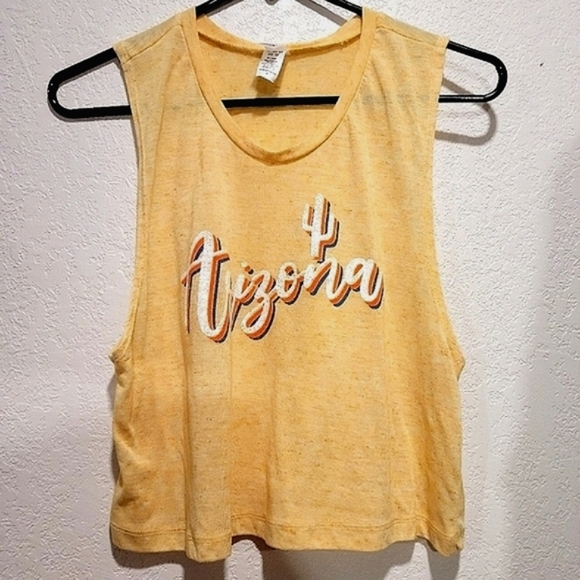 Salt Creek | Tops | Arizona Crop Top Tank Heathered Yellow S Guc | Poshmark
